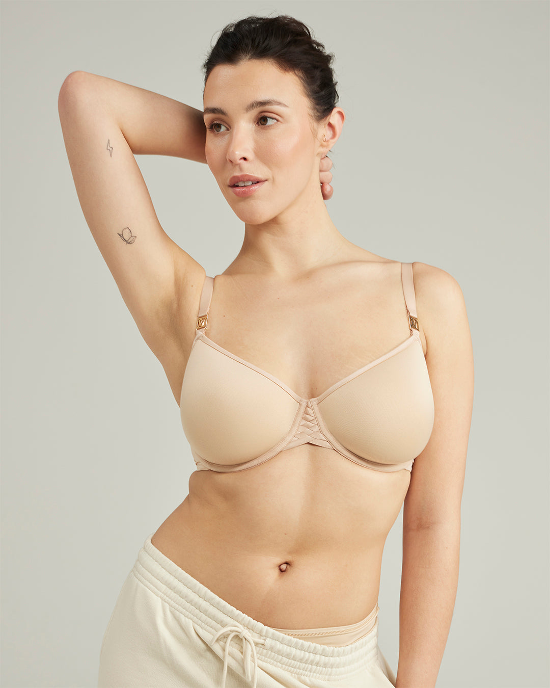 The Go To T-Shirt Bra Bare 01 | Nude Wired Bra | Nudea