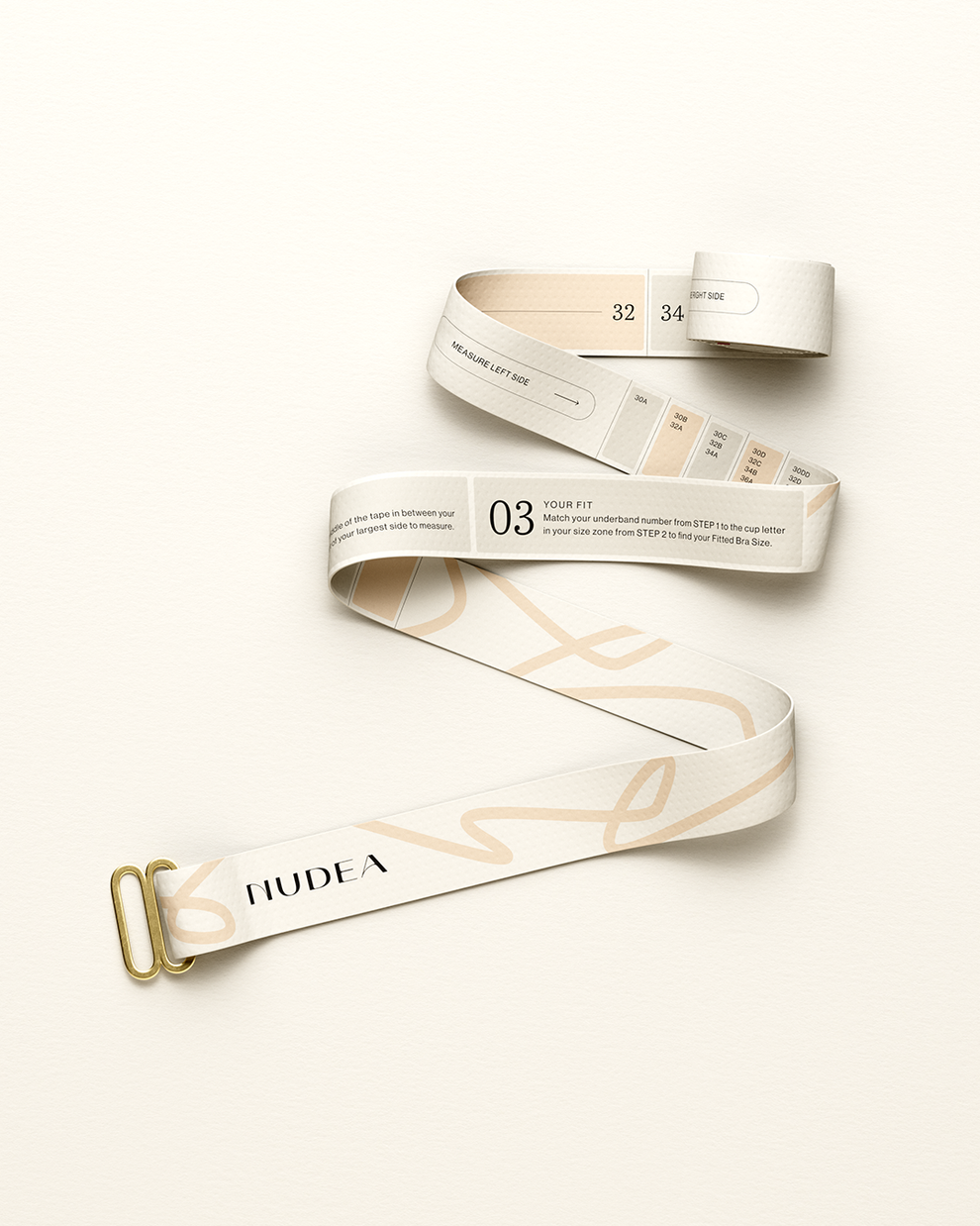 The Nudea Fit Tape® | Bra Measuring Tape | Bra Tape Measure | Nudea