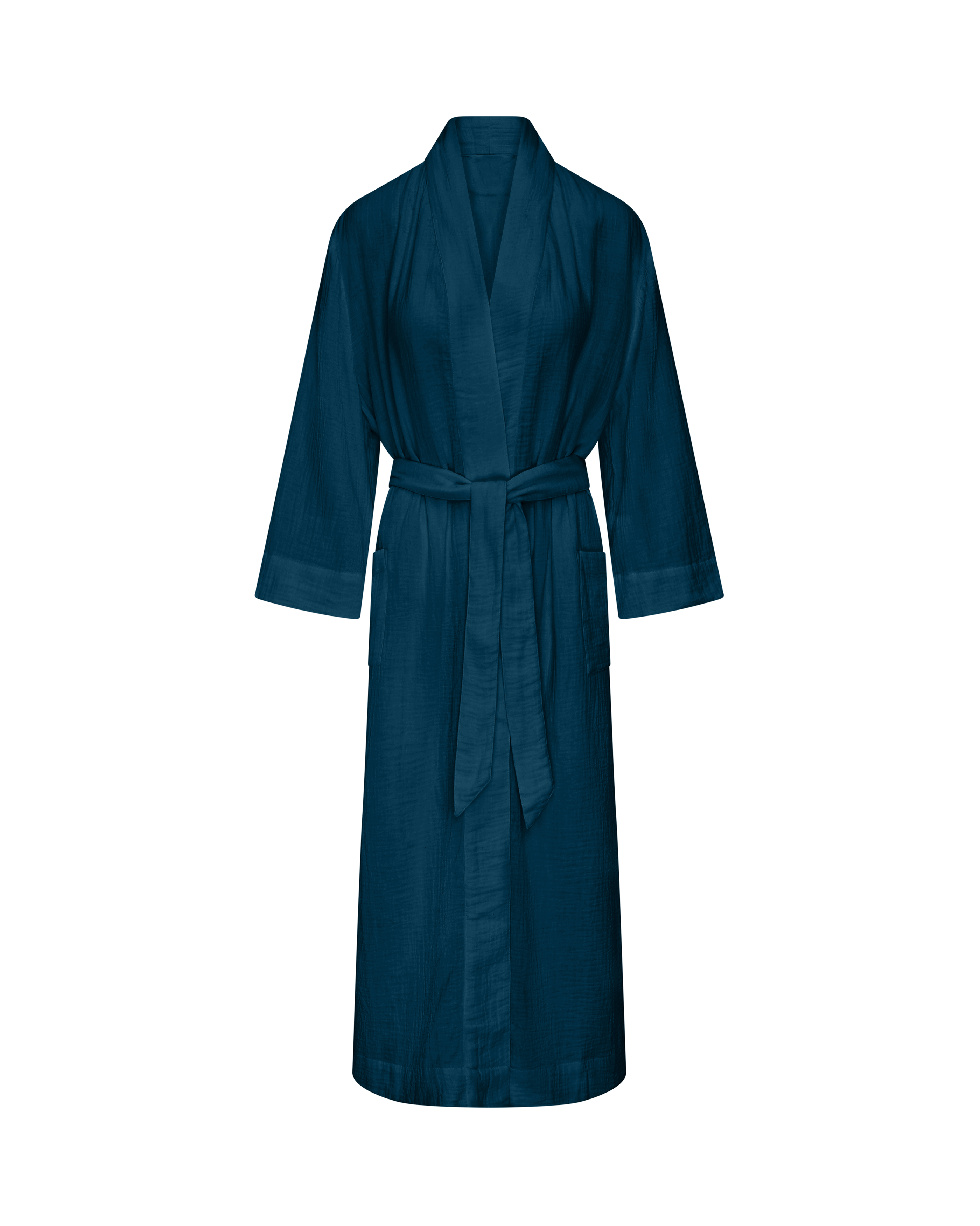 The Classic Belted Robe - Navy – Nudea