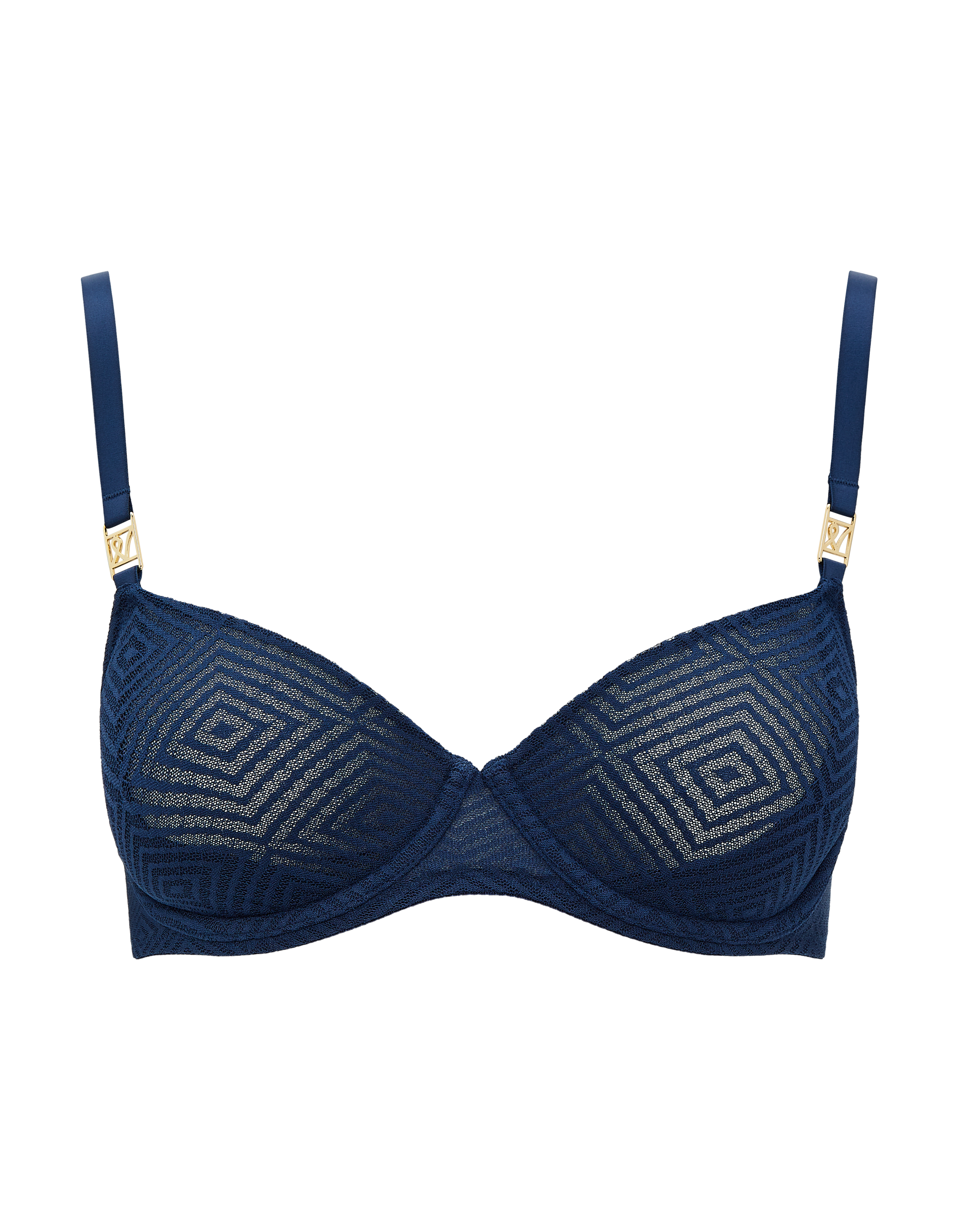 The Lift Balcony Bra | Navy Balcony Bras | Lace Balcony Bra | Nudea ...