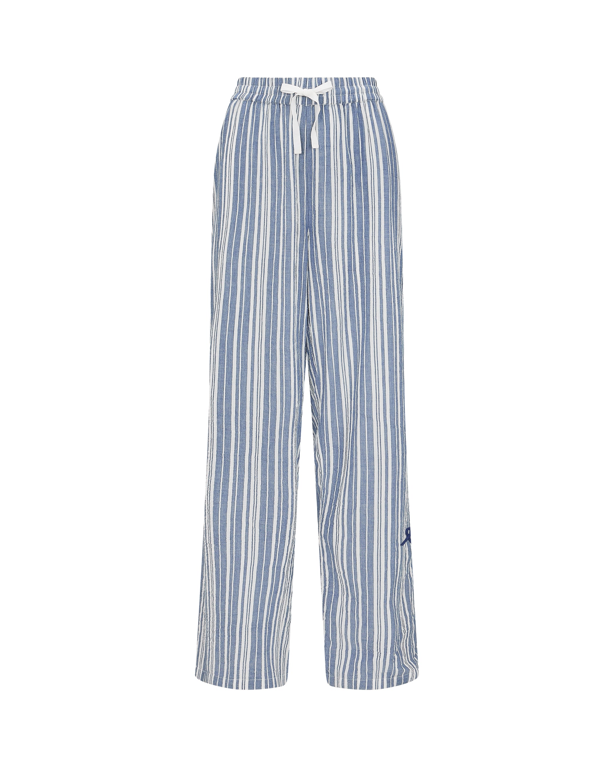 The Classic Trouser French Navy Stripe | Classic PJ Trouser | Nudea